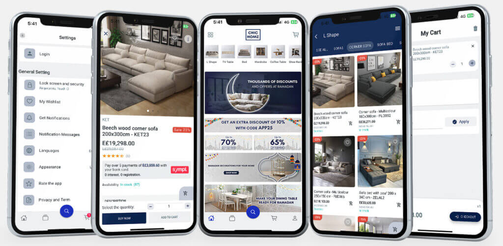 تيك فور لايف شركة تصميم المواقع الالكترونية و تطبيقات الجوال » Chic homz app